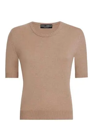 Dolce & Gabbana Dolce & Gabbana Black Cashmere Pullover Brown