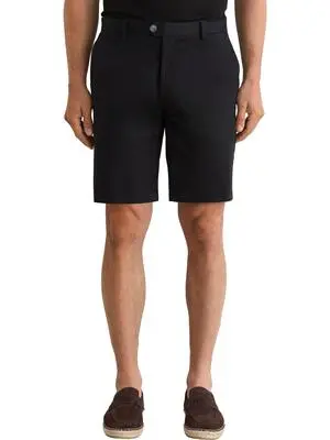 REISS Modern Fit Cotton Blend Chino Shorts - Black
