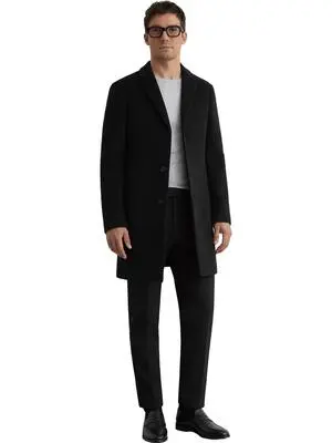 REISS Slim Fit Stretch Drawstring Trousers - Black