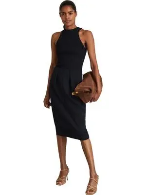 REISS Reiss Petite Tailored Midi Suit Skirt