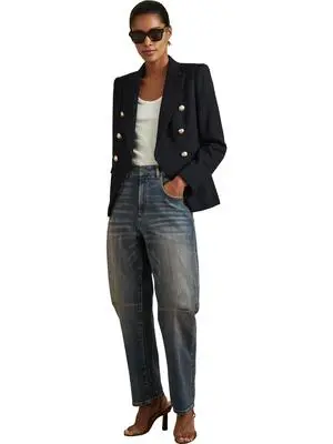 REISS Mahni Jeans Cotton Plain - Blue