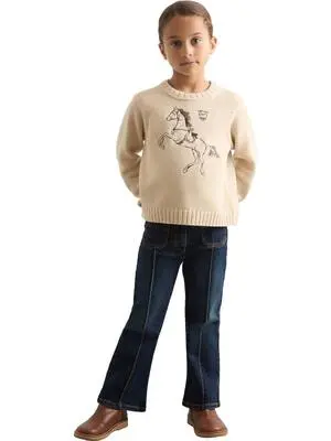 REISS 9-13 Yrs Patch-pocket Flared Jeans - Blue