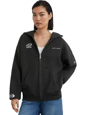 REISS X Mclaren F1 Team Racing Zip-through Hoodie -fit - Washed Black
