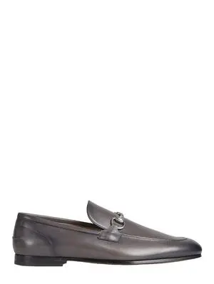 Gucci Gucci Jordaan Loafer With Horsebit Detail Grey