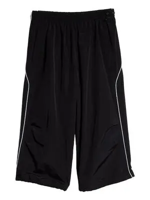 Gucci Gg Supreme Linen Shorts - Black