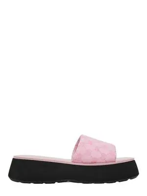 Gucci Interlocking G Slide Sandal - Pink