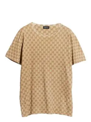 Gucci Cotton Jersey T-shirt With Print, Size - Beige