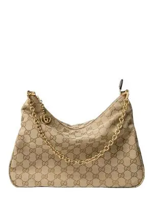 Gucci Gucci Diana Small Embroidered Tote Bag Beige