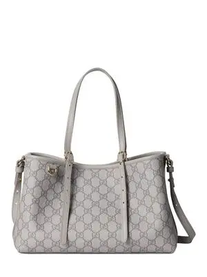 Gucci Diana Small Embroidered Tote Bag - Grey