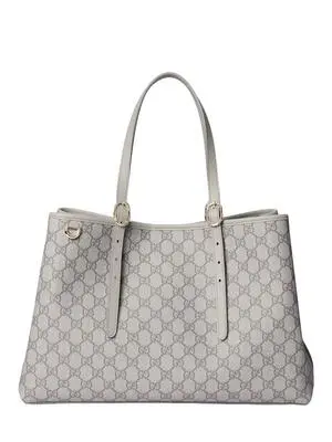 Gucci Diana Small Embroidered Tote Bag - Grey
