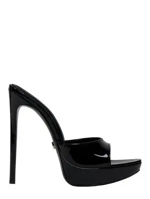 Gucci Platform Sandals With Double G Hardware - Black