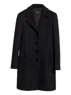 Gucci Reversible Gg Silk Wool Blend Coat - Black