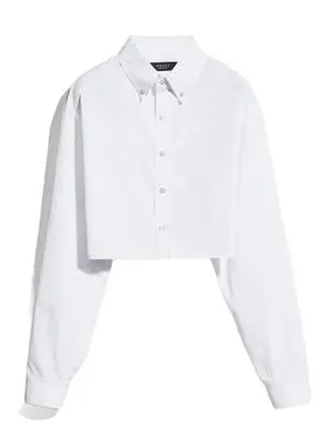 Gucci Gg Crêpe Silk Shirt - White