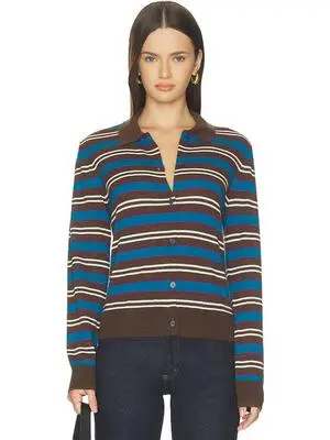 PISTOLA Lyvia Long Sleeve Merino Polo Cardigan - Multi