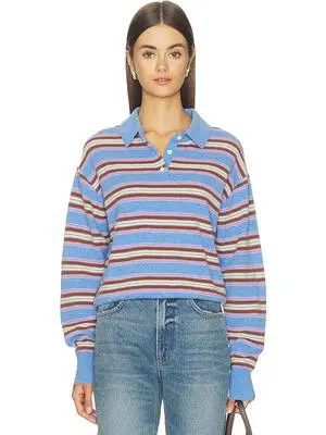 Guest In Residence Collegiate Stripe Polo In . Also - Multi
