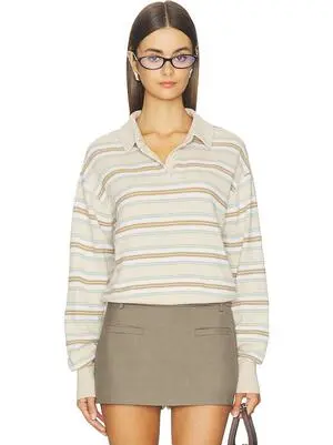 Guest In Residence Collegiate Stripe Polo In . Also - Multi