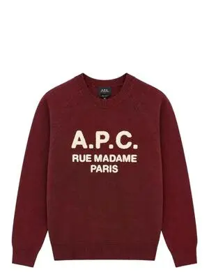 A.p.c. Logo Sweater - Red