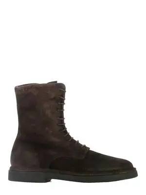 ALEXANDER HOTTO Suede Lace-up Boots - Brown