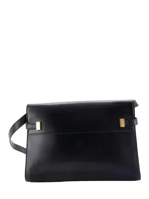 Saint Laurent Manhattan Leather Medium Shoulder Bag - Black