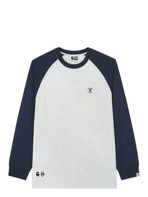 FINGERCROXX Logo-patch Raglan-sleeve T-shirt - Grey