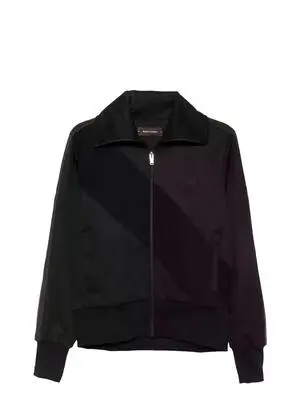 WALES BONNER Side Stripe Zip-up Sweatshirt - Black