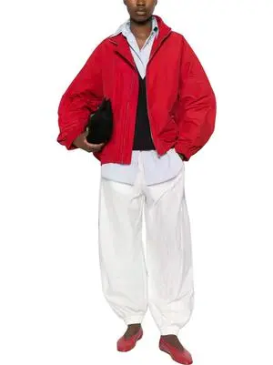 LAMRONS Zip-up Bomber Jacket - Red