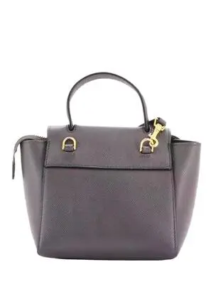 Celine Textured Leather Pico Shoulder Bag - Grey