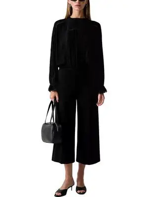 TWINSET Lace-trim Blouse - Black