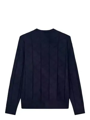 Giorgio Armani Geometric-pattern Sweater - Blue