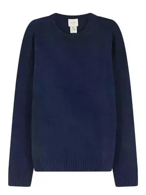 ALYSI Ribbed-trim Sweater - Blue