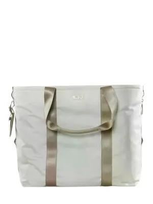 Tumi Logo-plaque Luggage-tag Tote Bag - Neutrals