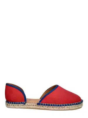 Fly London Braided Trim Espadrilles - Red