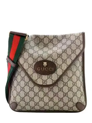 Gucci Neo Vintage Gg Coated Canvas Medium Messenger Bag - Brown