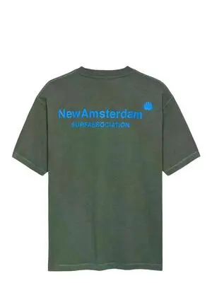 NEW AMSTERDAM SURF ASSOCIATION Logo-print T-shirt - Green