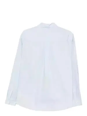 6397 Button-fastening Long-sleeve Shirt - Blue