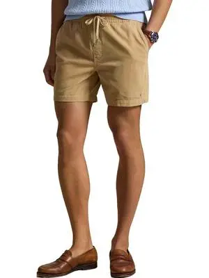 Polo Ralph Lauren Corduroy Logo Embroidered Shorts - Neutrals