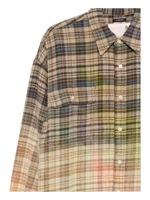 R13 Check-pattern Shirt - Neutrals