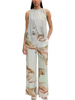 ISABELLE BLANCHE Draped Sleeveless Top - Neutrals