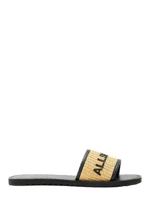 ALLSAINTS Hoxton Woven Slides - Neutrals