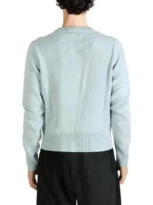 Extreme Cashmere N°435 Little Lamb Button-up Ribbed-trim Cardigan - Blue