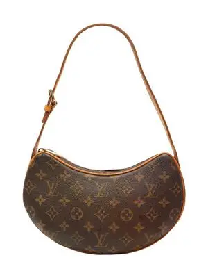 LOUIS VUITTON 2003 Monogram Croissant Pm Hobo Bag - Brown