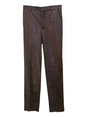 Balenciaga Plaid Classic Fit Trousers - Brown