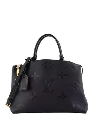 LOUIS VUITTON Monogram Empreinte Giant Grand Palais Shoulder Bag - Black