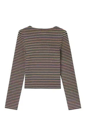 Izzue Striped Long-sleeve T-shirt - Brown