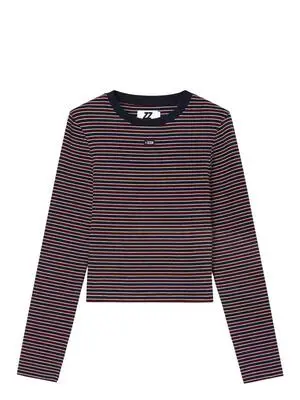 Izzue Striped Long-sleeve T-shirt - Blue