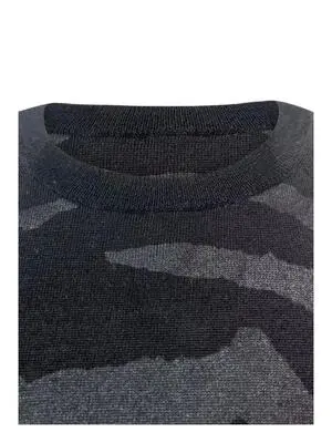 Alexander McQueen Graphic Print Sweater - Black