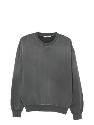 6397 Faded Effect Crew Neck Sweatshirt - Grey