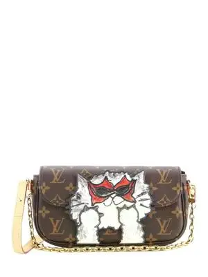 LOUIS VUITTON Ivy Wallet On Chain Limited Edition Grace Coddington Catogram Canvas Shoulder Bag - Brown