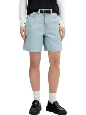 Dickies 993 Logo-patch Denim Shorts - Blue