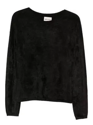 SEMICOUTURE Fine-knit Long-sleeve Jumper - Black